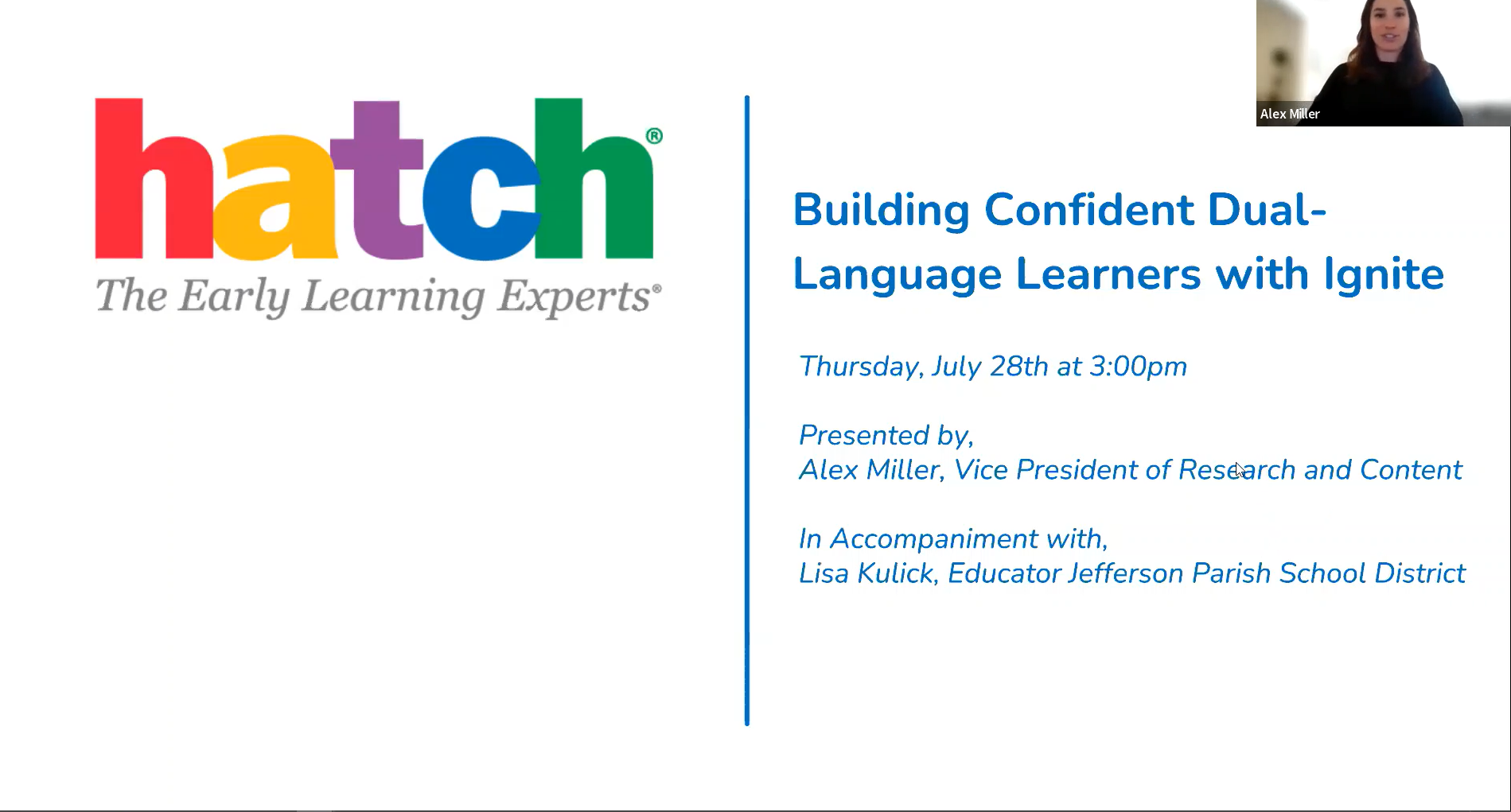 Webinar Video | Building Confident Dual-Language Learners with Ignite